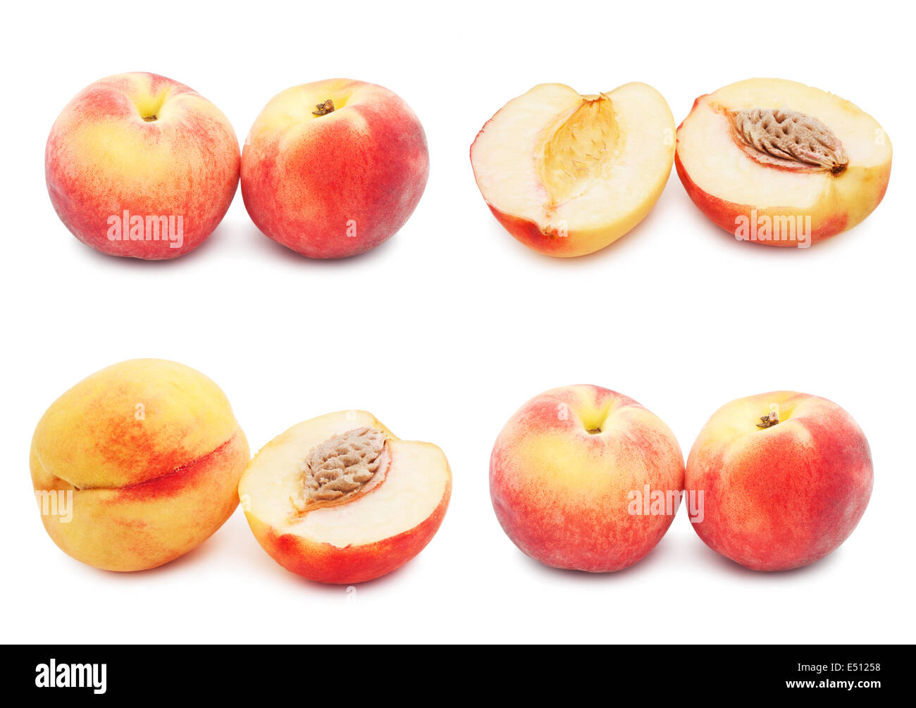Set orange peaches peach hi-res stock photography and images - Alamy