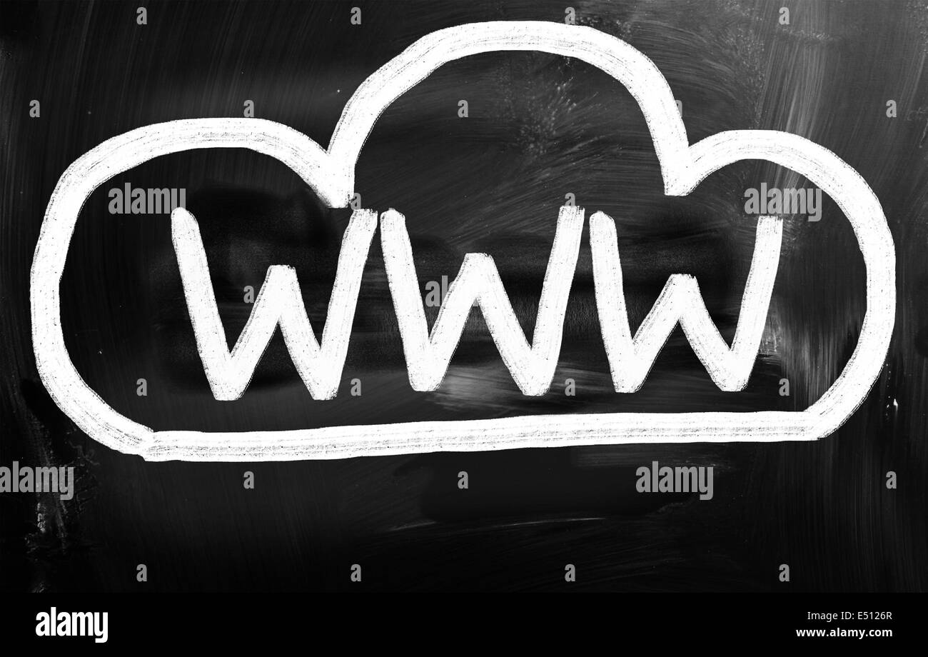 Social communication networking concept Black and White Stock Photos ...