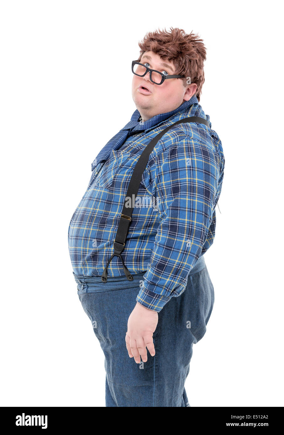 Overweight obese young man hi-res stock photography and images - Alamy
