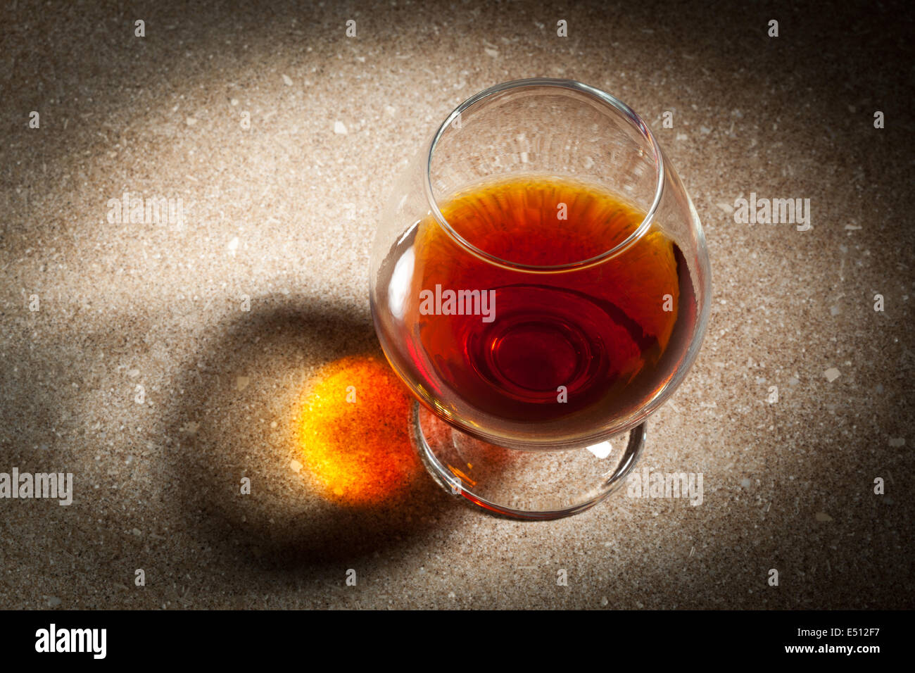 glass of cognac Stock Photo - Alamy