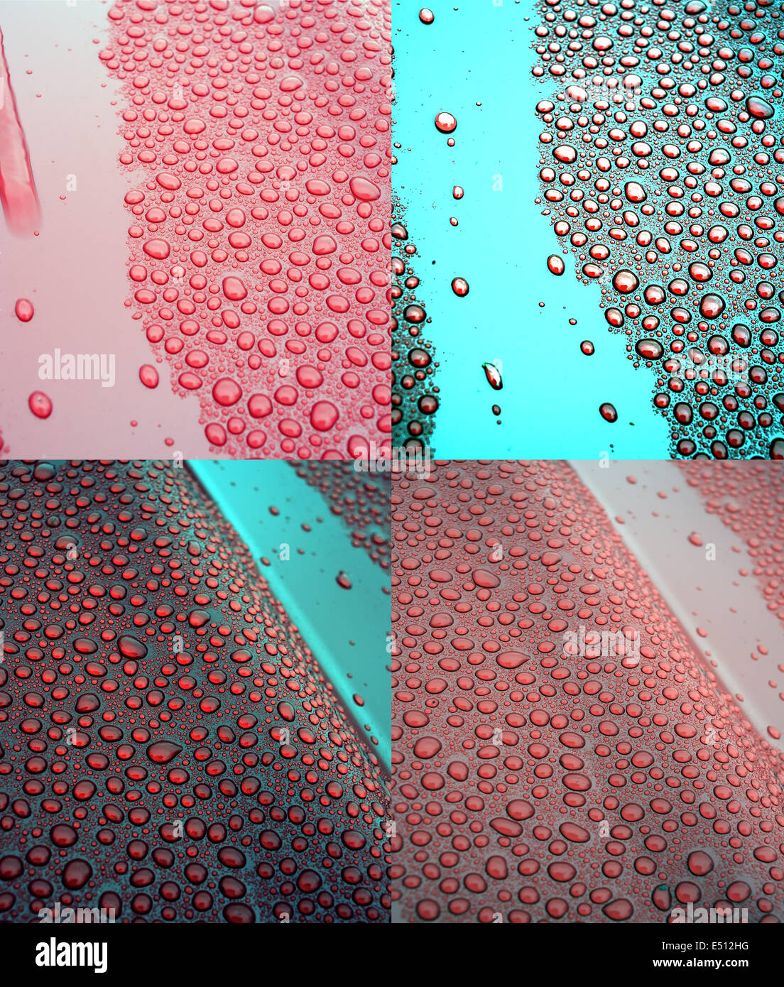 Four background from water drops Stock Photo - Alamy
