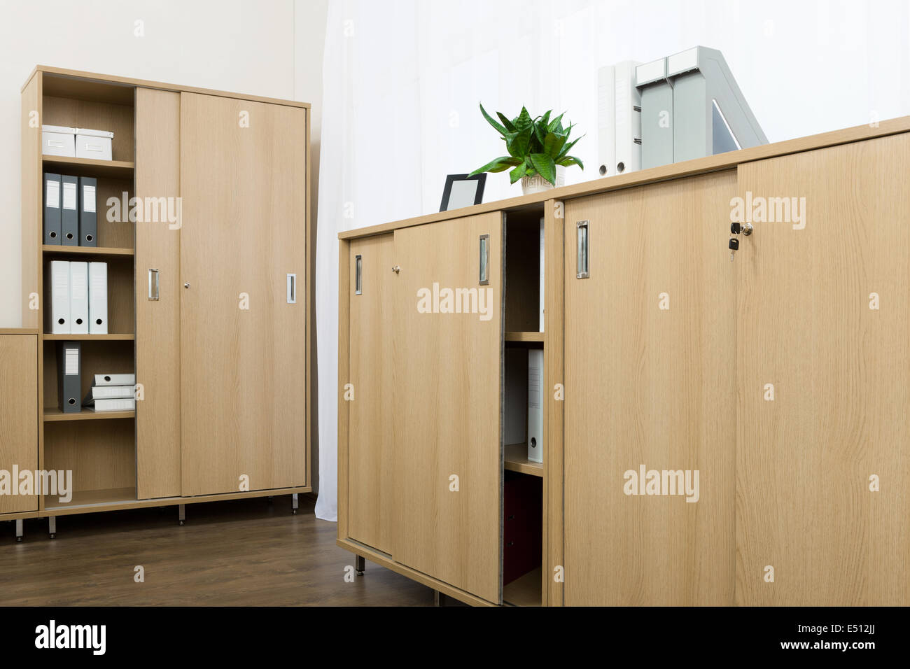 cabinets with folders Stock Photo - Alamy