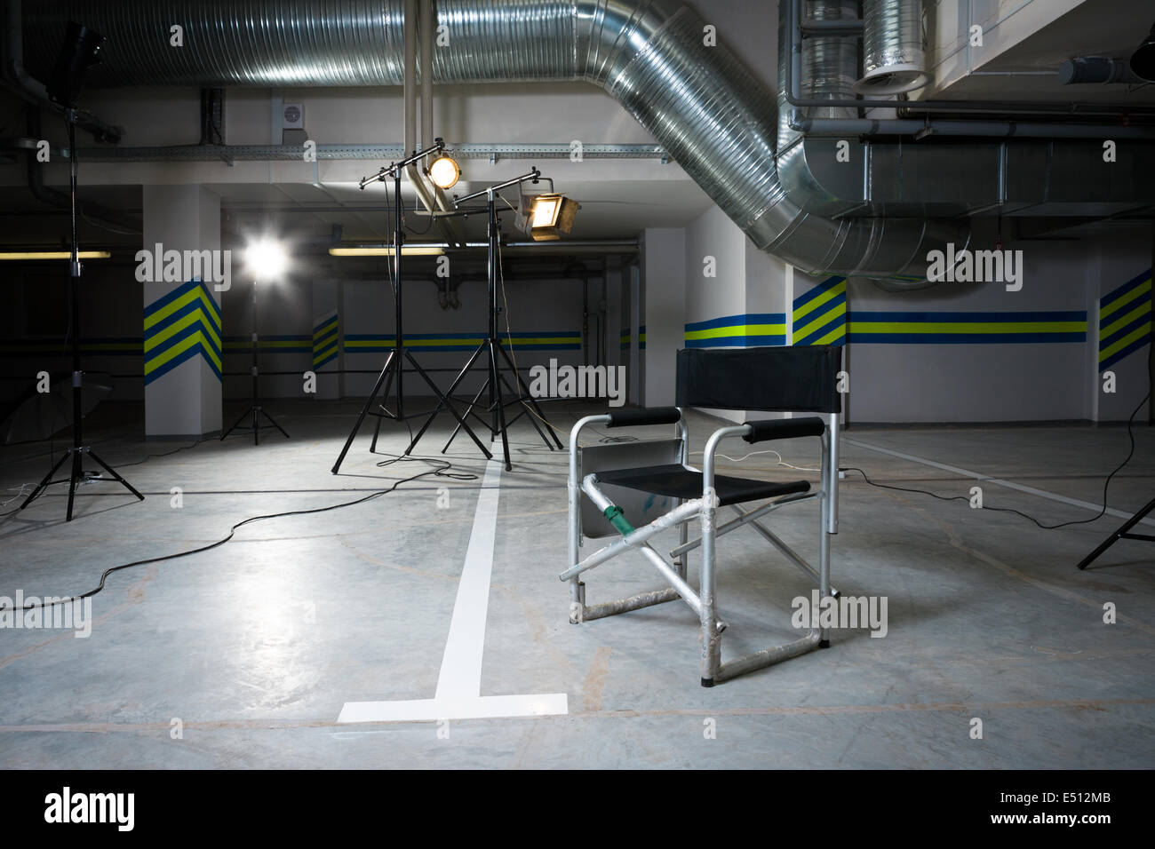 chair in the parking lot Stock Photo - Alamy