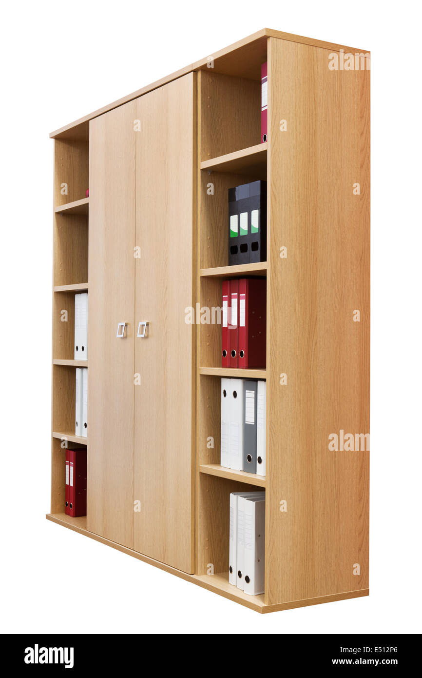 bookcase with folders Stock Photo - Alamy