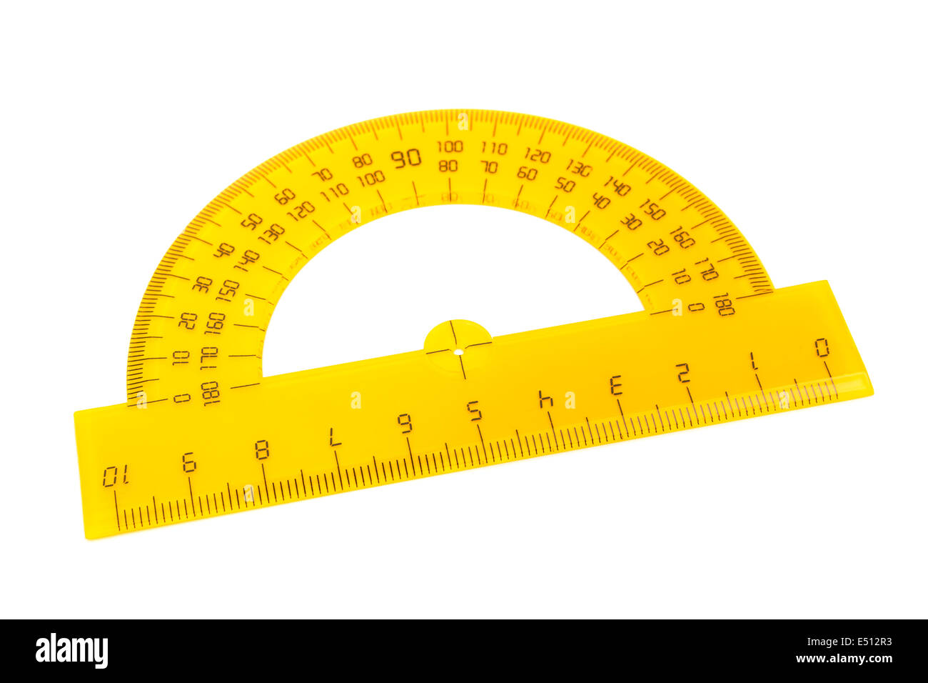 Measuring protractor Cut Out Stock Images & Pictures - Alamy