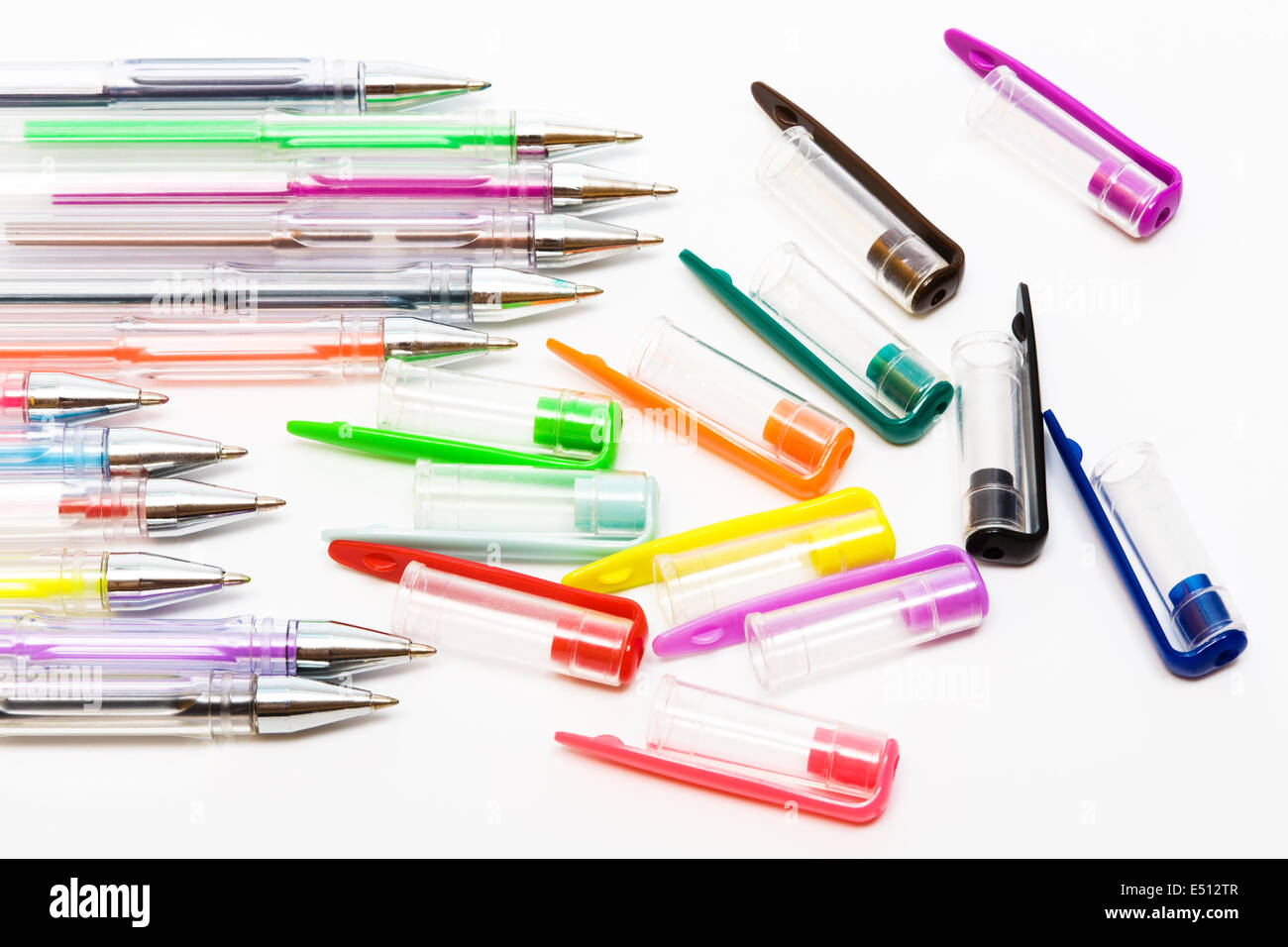 plastic ball-point pens Stock Photo - Alamy