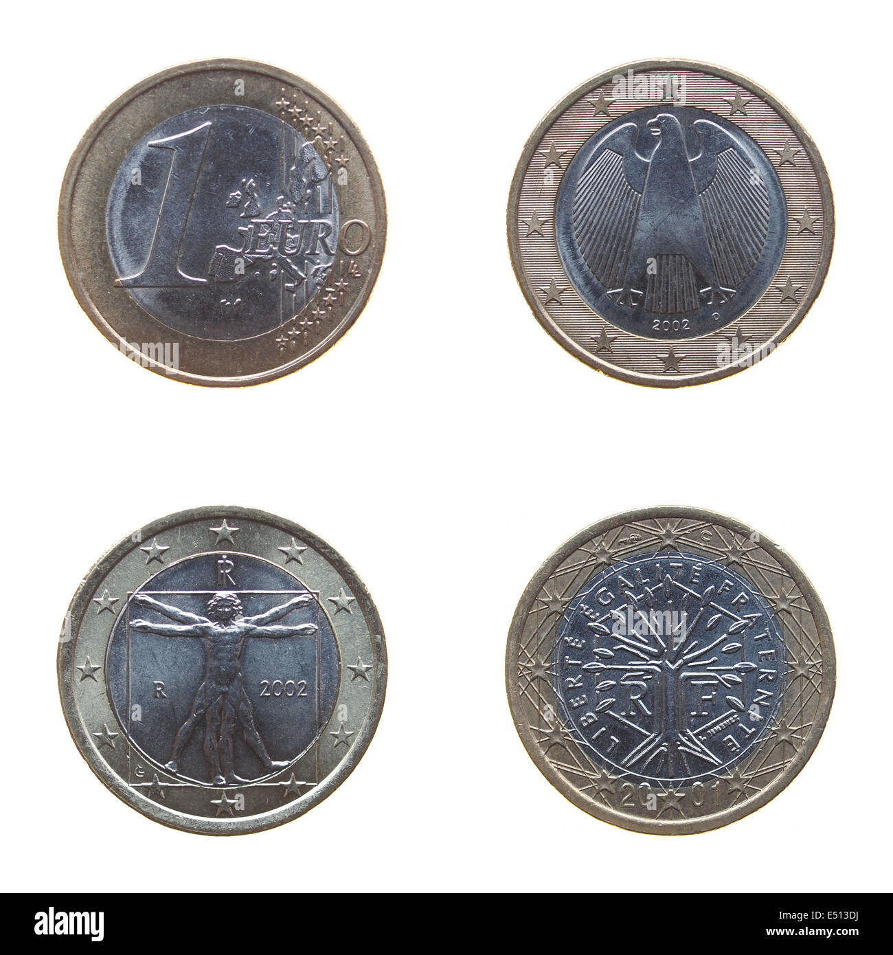 German euro coin Cut Out Stock Images & Pictures - Alamy