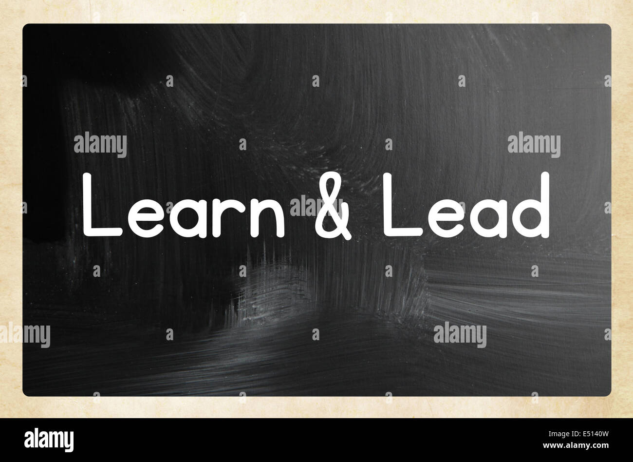 learn and lead concept Stock Photo - Alamy