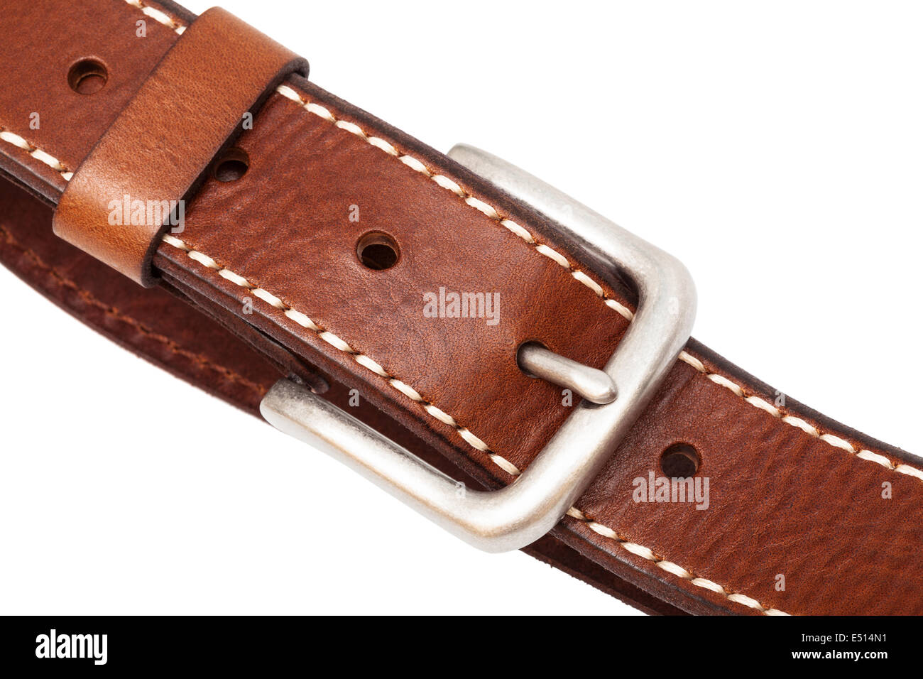 buckle leather belt Stock Photo - Alamy