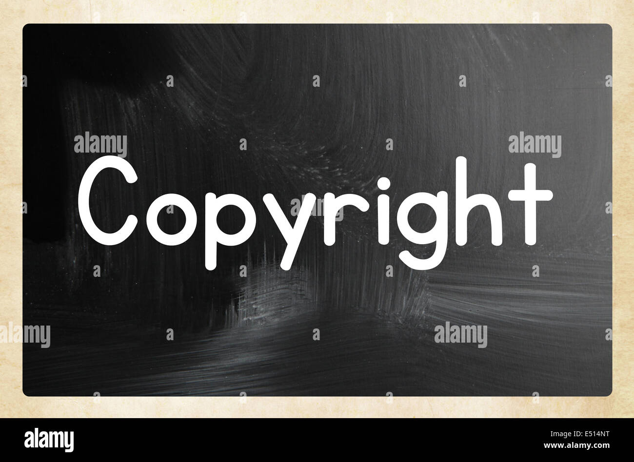 Blackboard copyright hi-res stock photography and images - Alamy