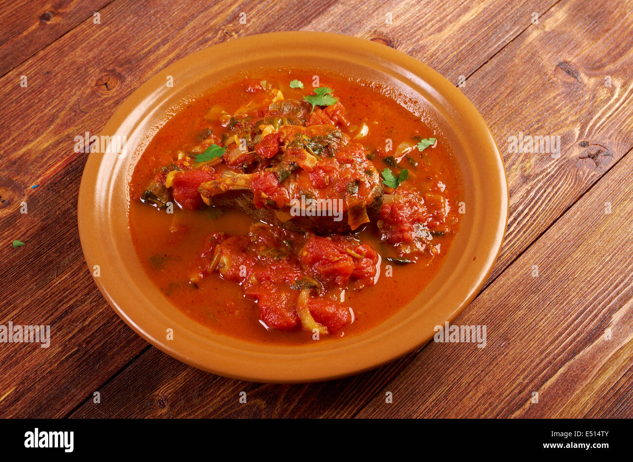 Hraime- Libyan prepared fish Stock Photo - Alamy