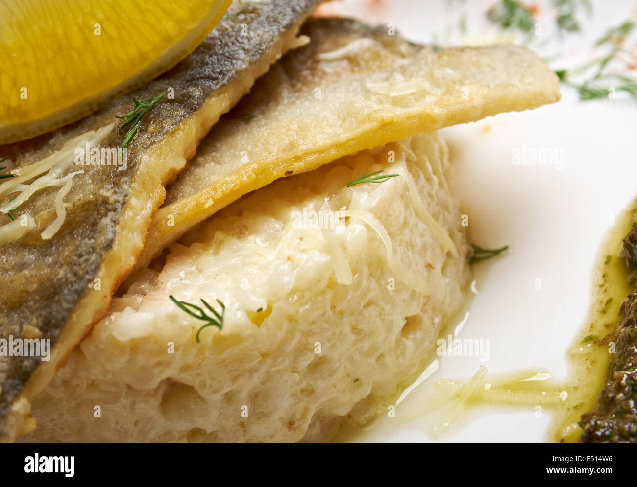 Fried fish fillet Stock Photo - Alamy