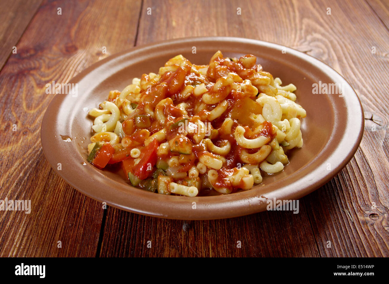 homemade elbow macaroni pasta Stock Photo - Alamy