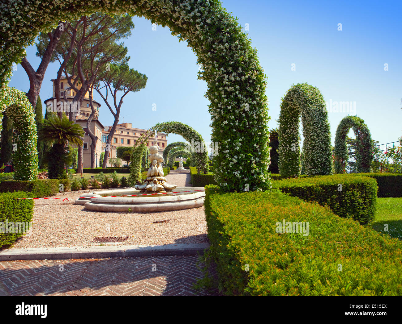 Vatican. A Vatican garden Stock Photo - Alamy