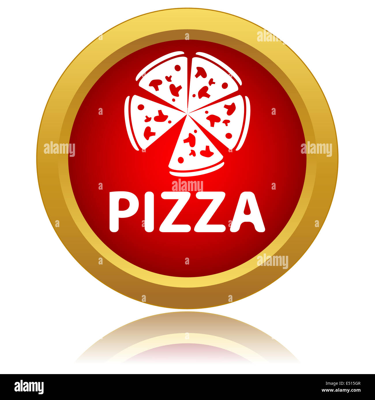 Simple pizza icon hi-res stock photography and images - Alamy