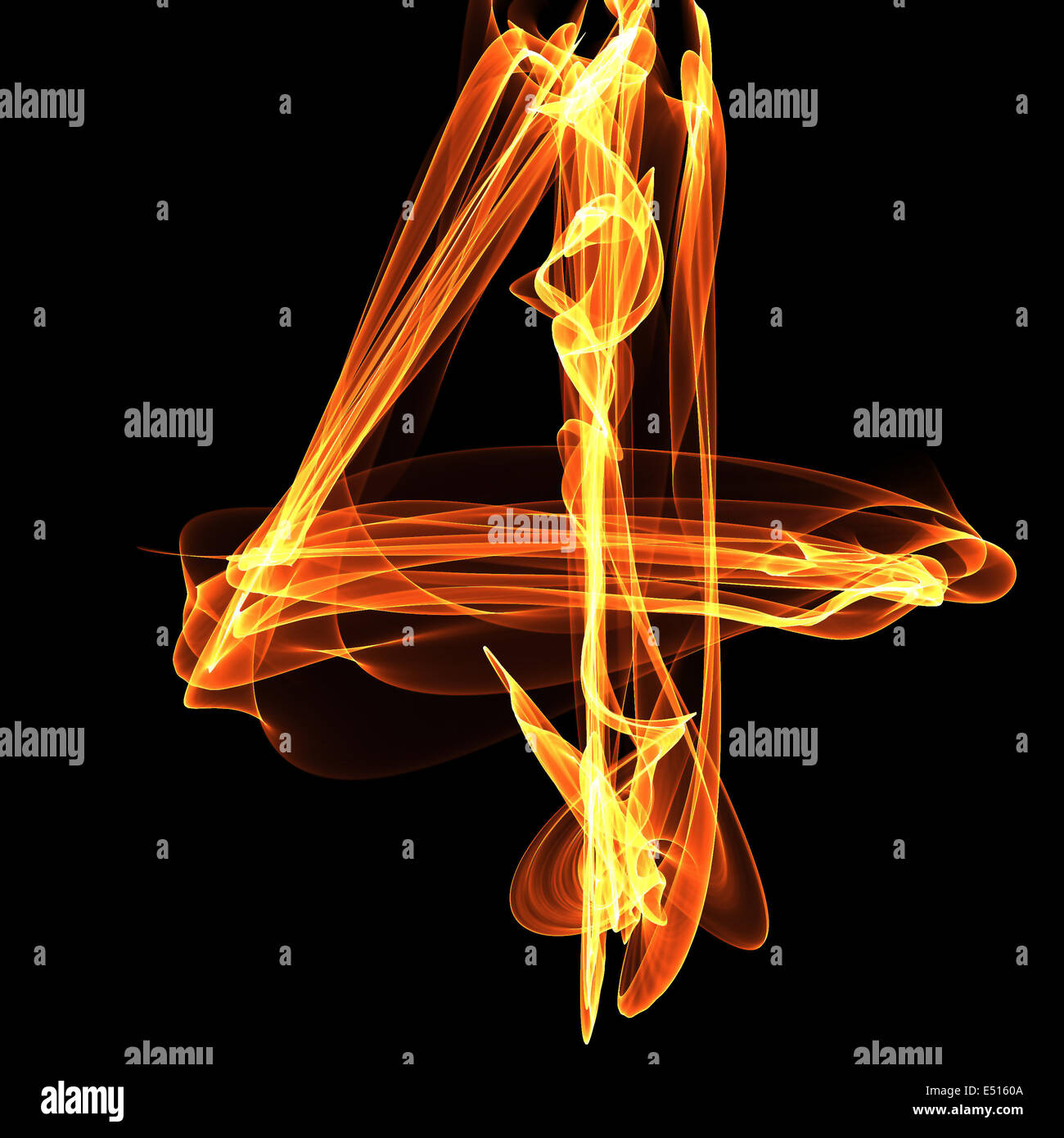 digit in fire illustration Stock Photo - Alamy