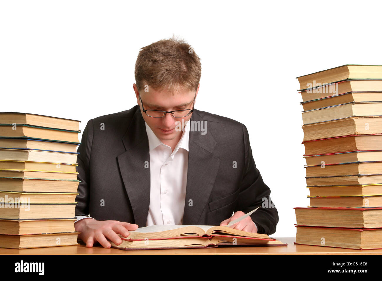 Bored and Tired Student after hard work Stock Photo - Alamy