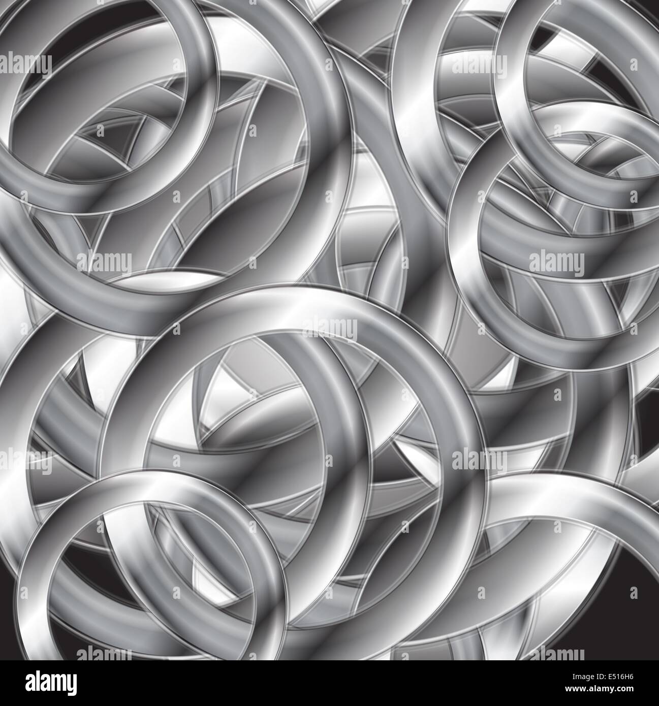Abstract metallic circles vector background Stock Photo - Alamy