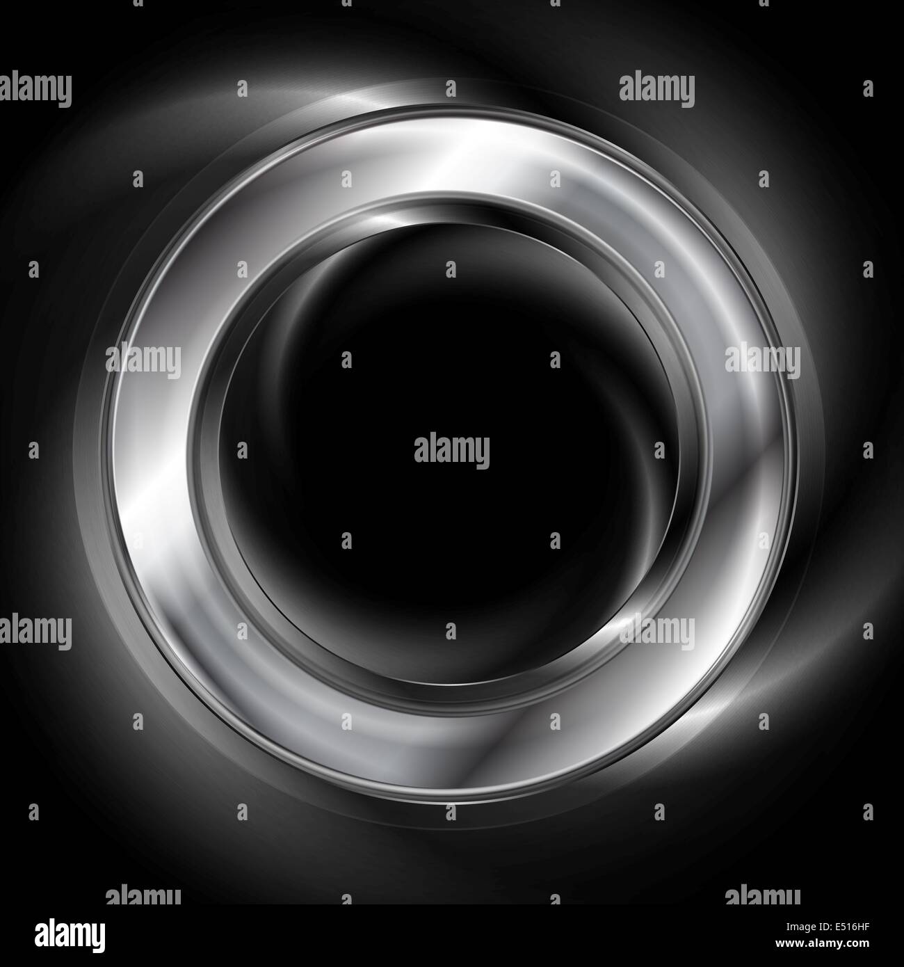 Elegant vector metallic circle logo Stock Photo - Alamy