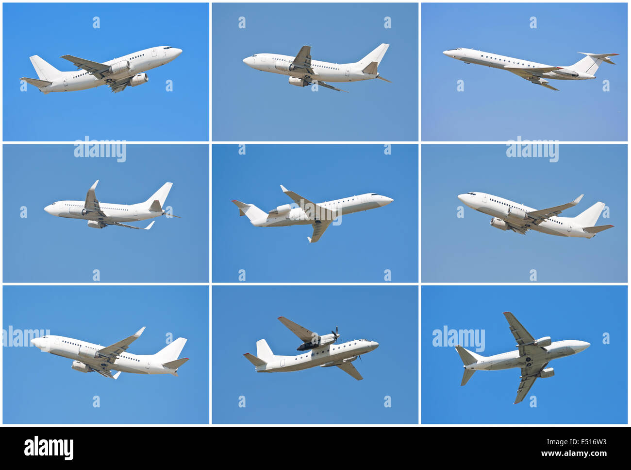 Airplane set collection hi-res stock photography and images - Alamy