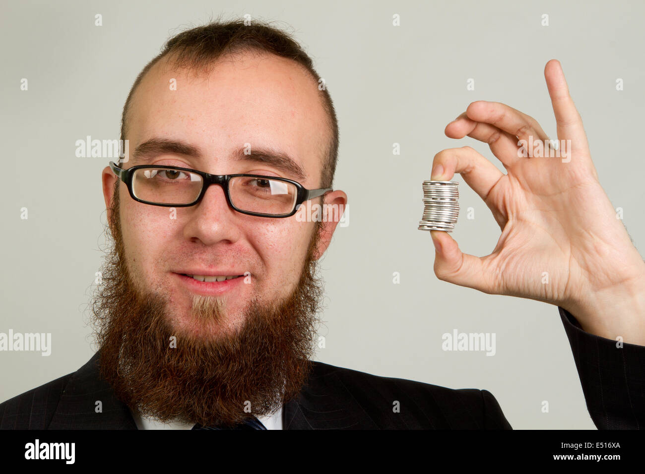 Man holding stack money hi-res stock photography and images - Alamy