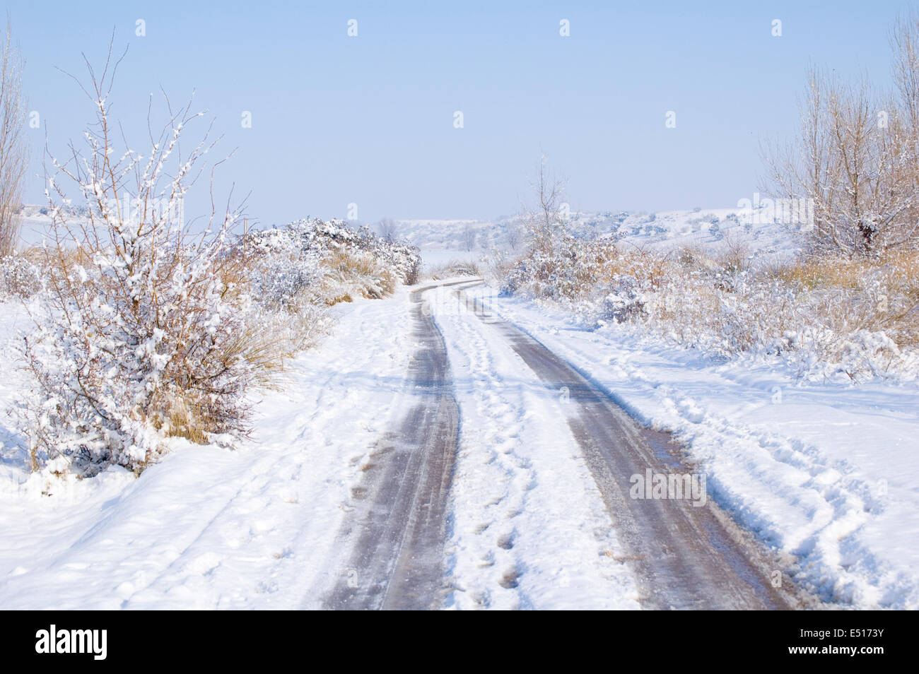 Picture of a landscape snow from spain Stock Photo - Alamy