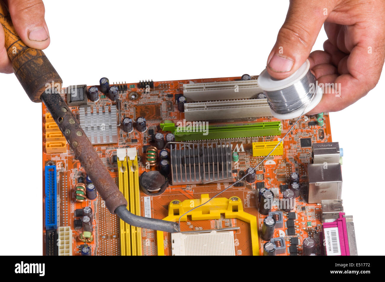 chip for a computer Stock Photo - Alamy