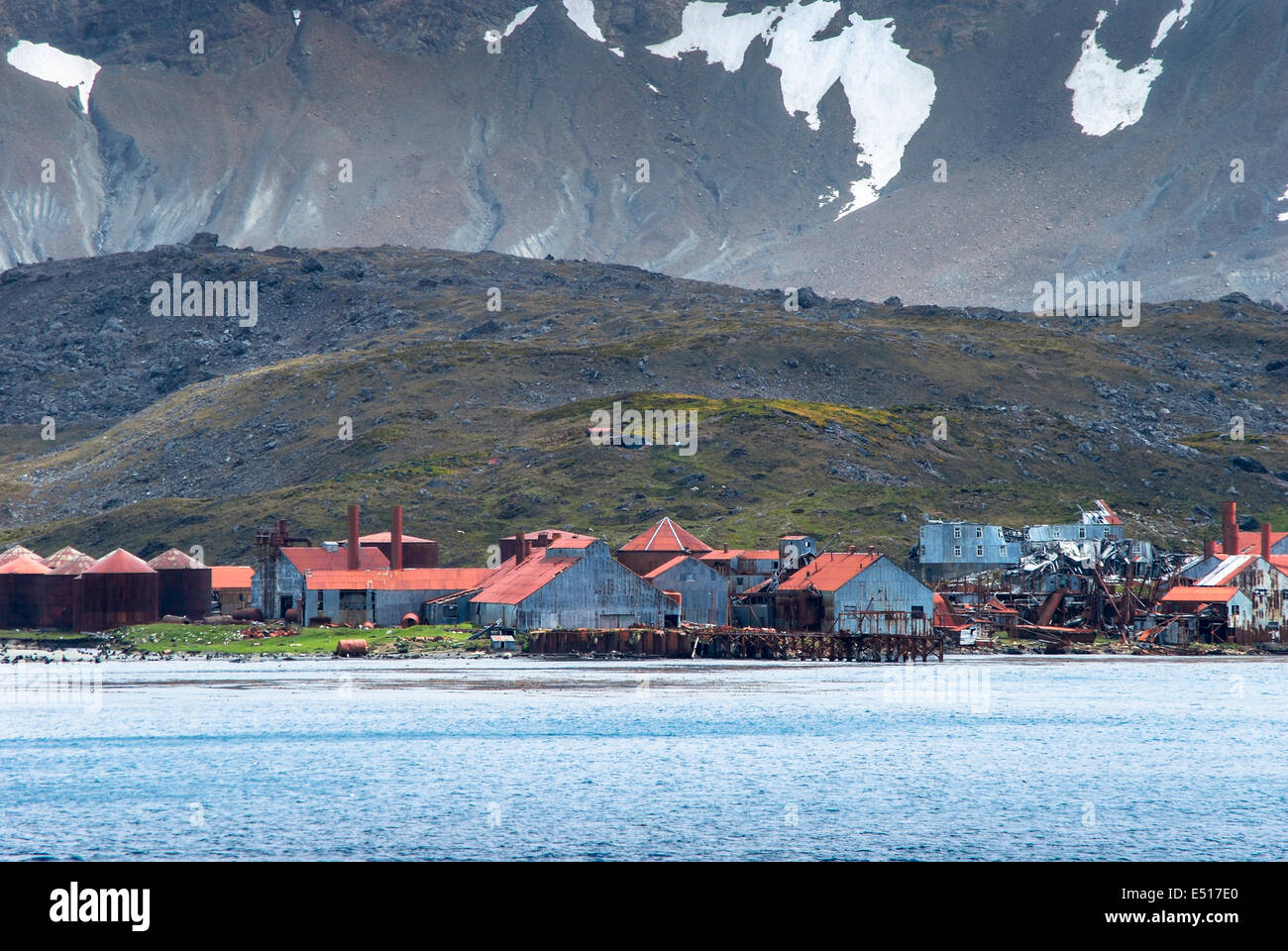 Leith harbour deserted whaling hi-res stock photography and images - Alamy