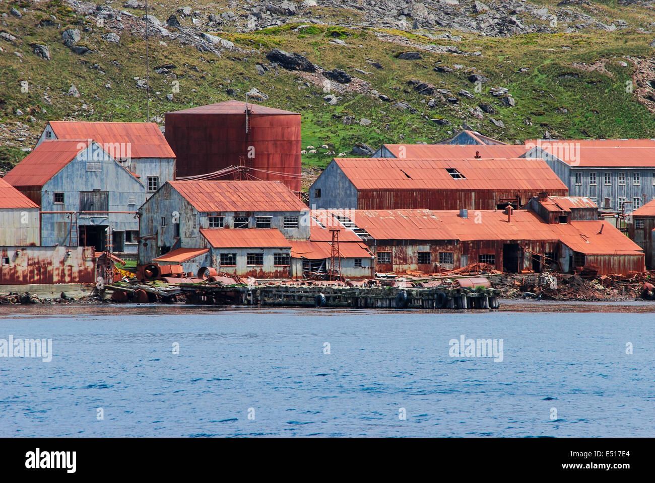 Leith harbour deserted whaling hi-res stock photography and images - Alamy