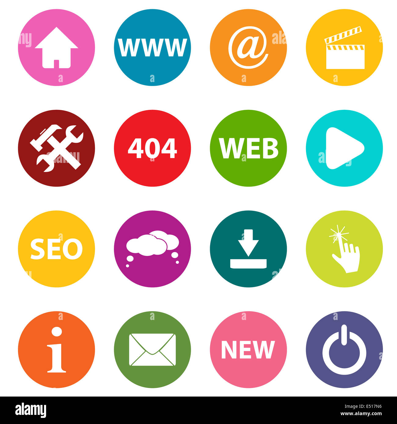 New web icons Stock Photo - Alamy