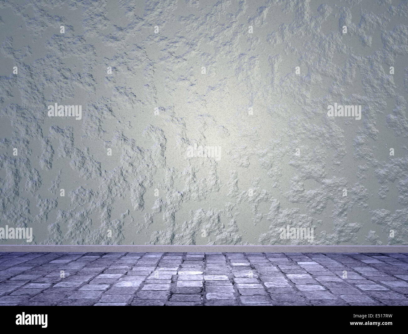 Wall and street - 3D render Stock Photo - Alamy