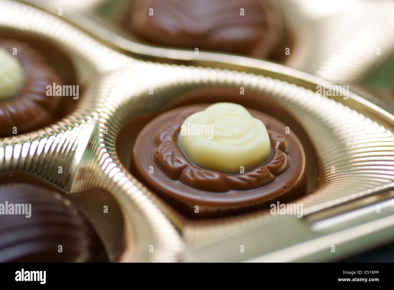 chocolate pralines candy Stock Photo - Alamy