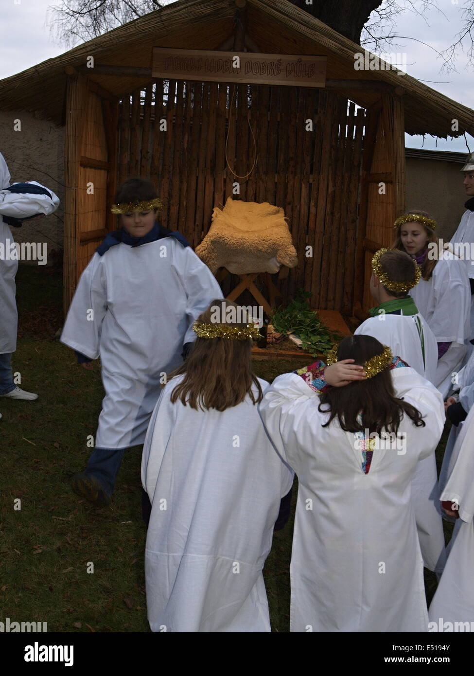 live nativity scene Stock Photo - Alamy