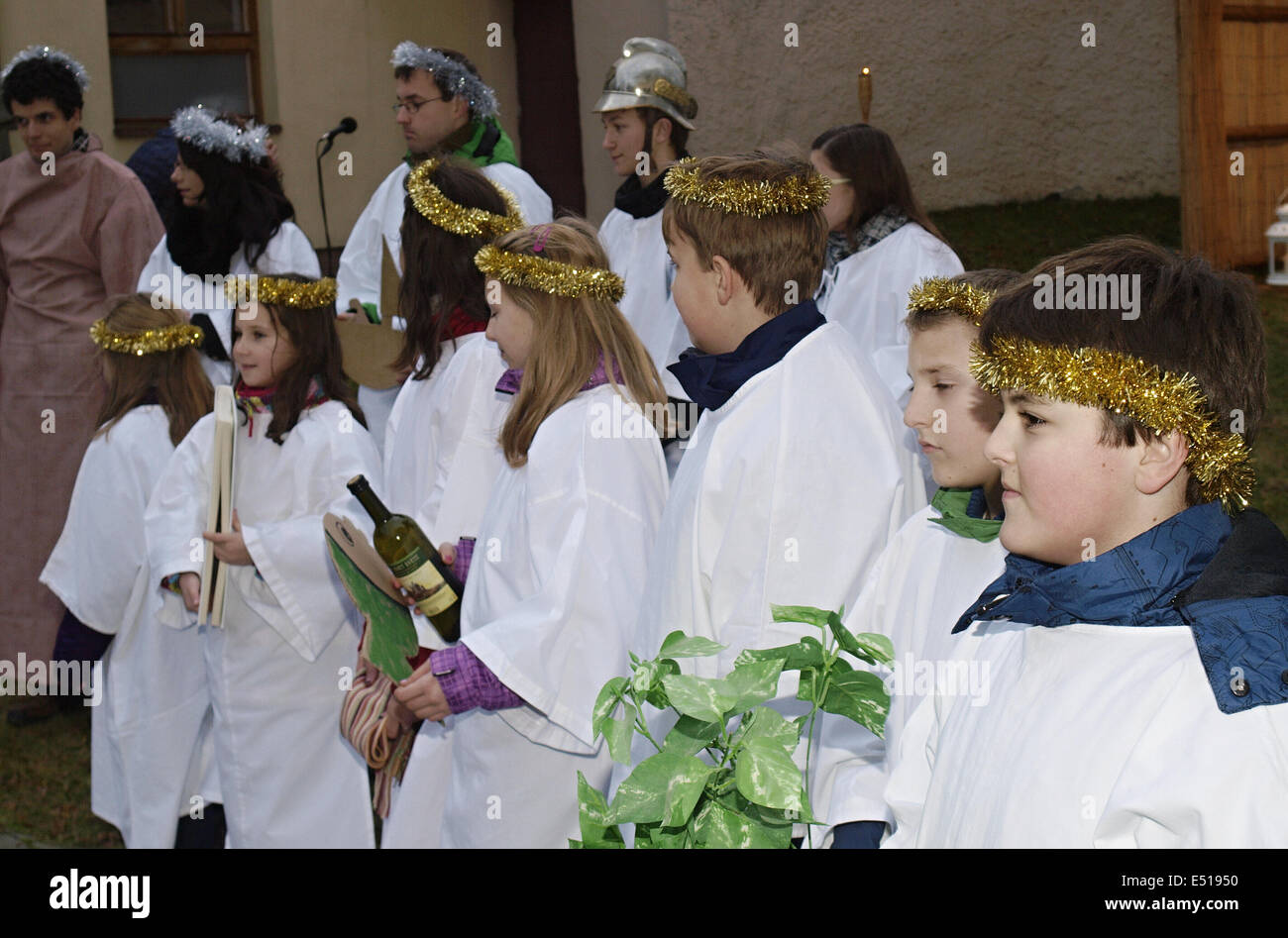 live nativity scene Stock Photo - Alamy