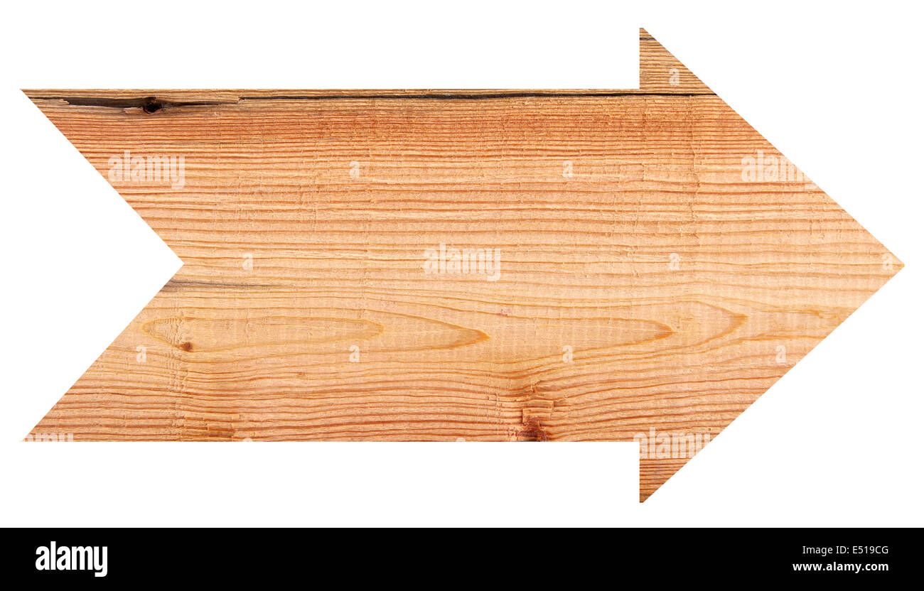 empty wooden sign on white background Stock Photo - Alamy