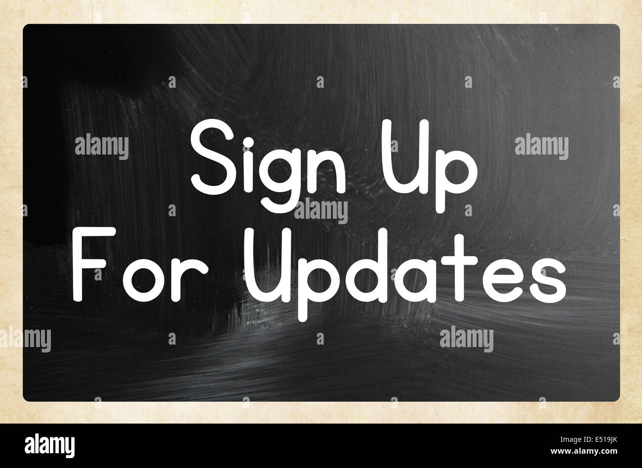 sign up for updates Stock Photo - Alamy
