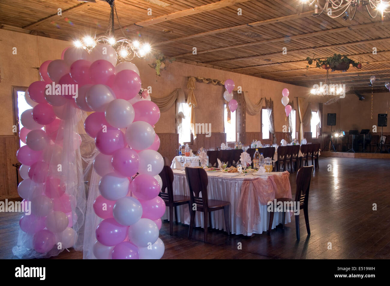 restaurant in the style of castle Stock Photo - Alamy