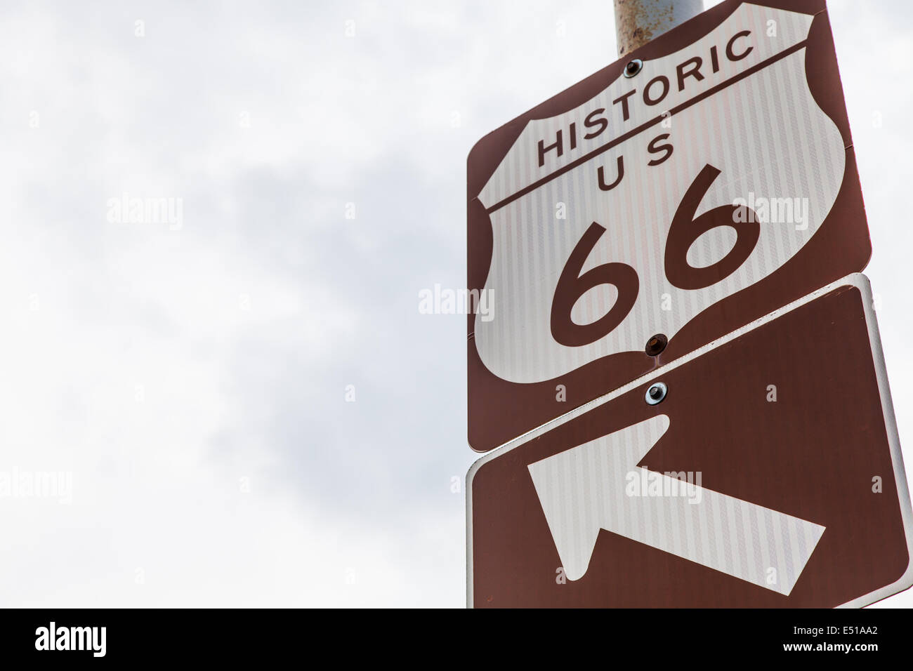 Blank Route 66 Sign High Resolution Stock Photography and Images - Alamy