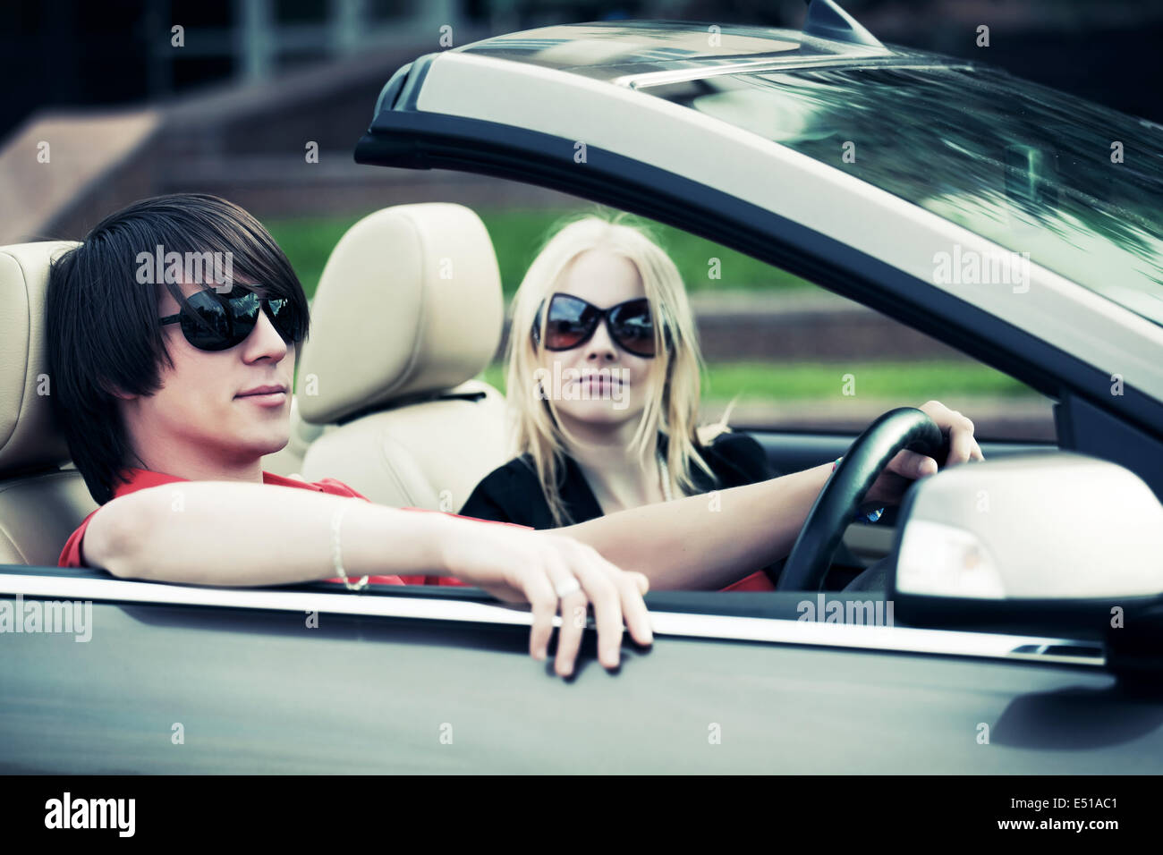 Teens Driving Convertible High Resolution Stock Photography and Images ...