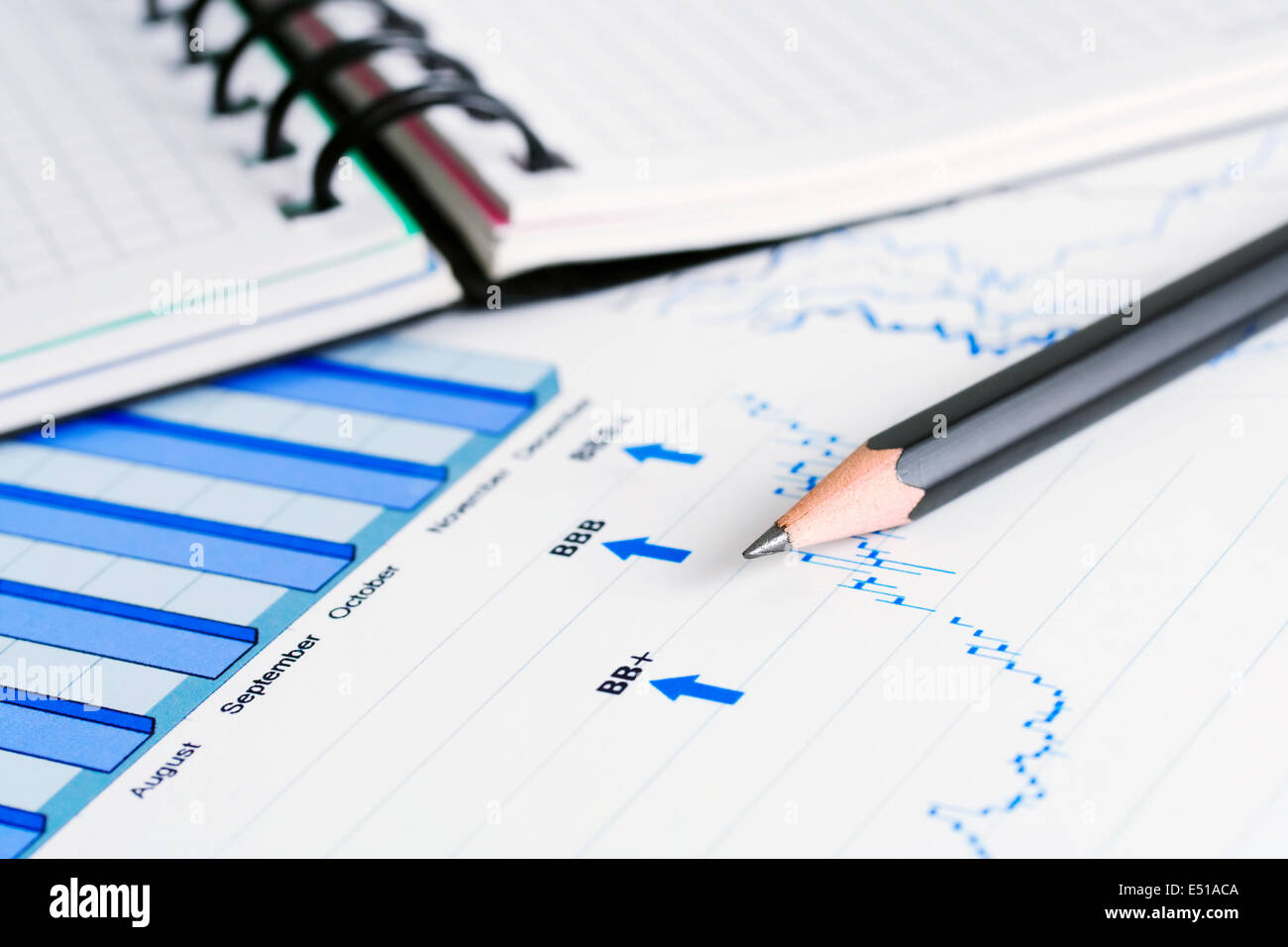 Financial graphs and charts analysis Stock Photo - Alamy