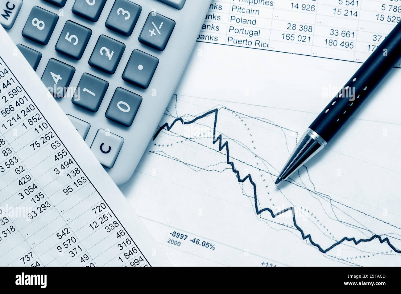 Financial graphs and charts analysis Stock Photo - Alamy