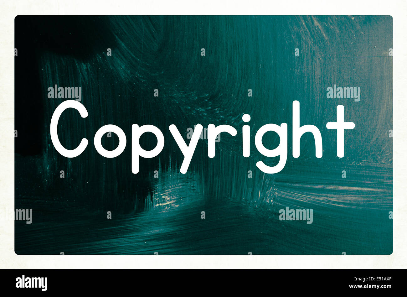 Blackboard copyright hi-res stock photography and images - Alamy