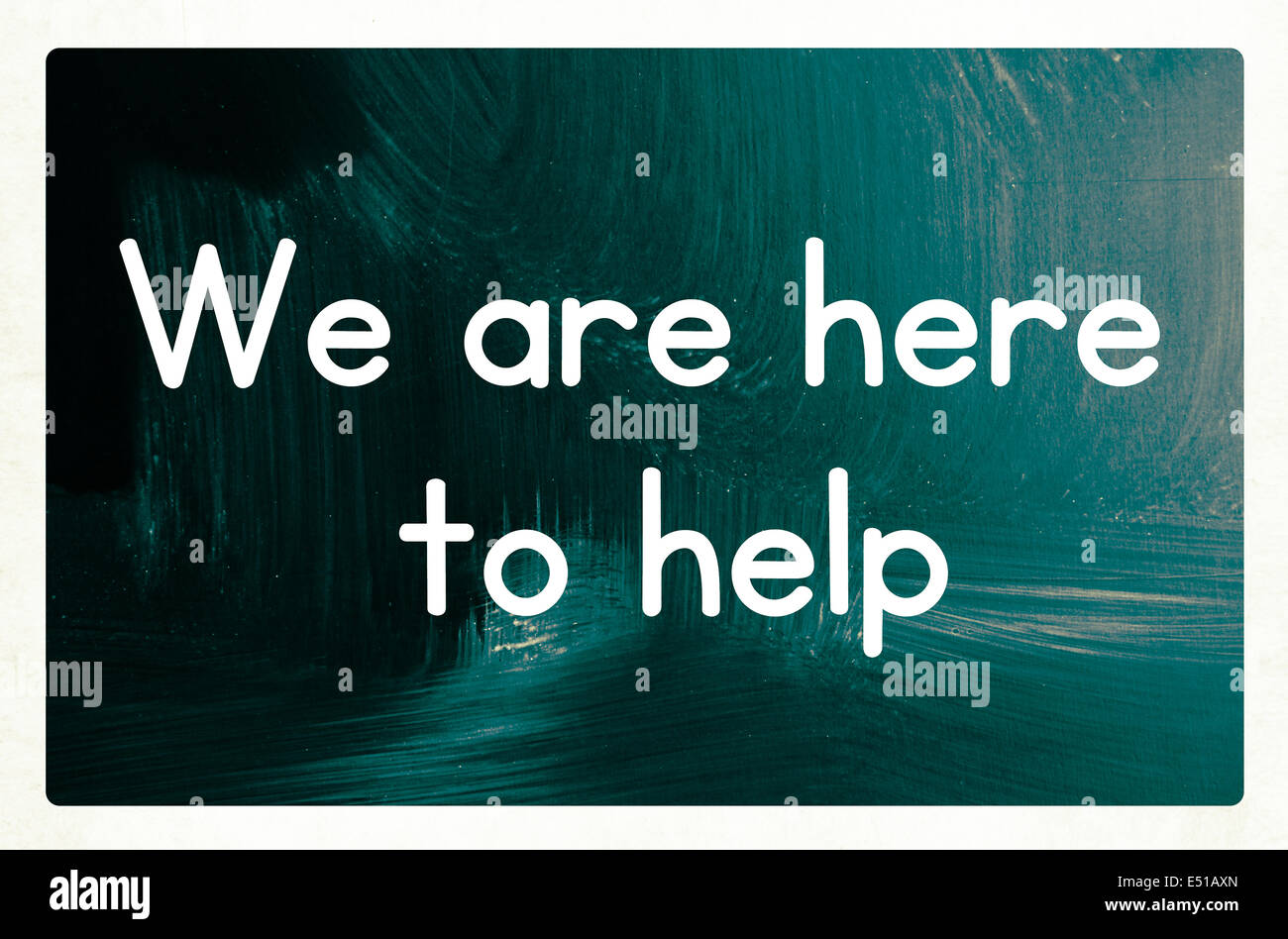 we are here to help Stock Photo - Alamy