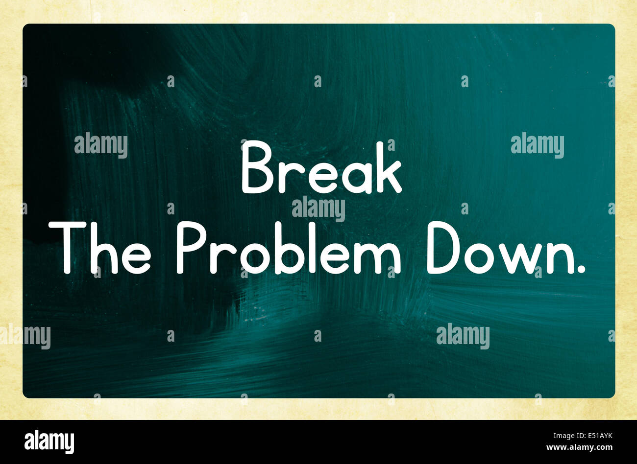 break the problem down Stock Photo - Alamy