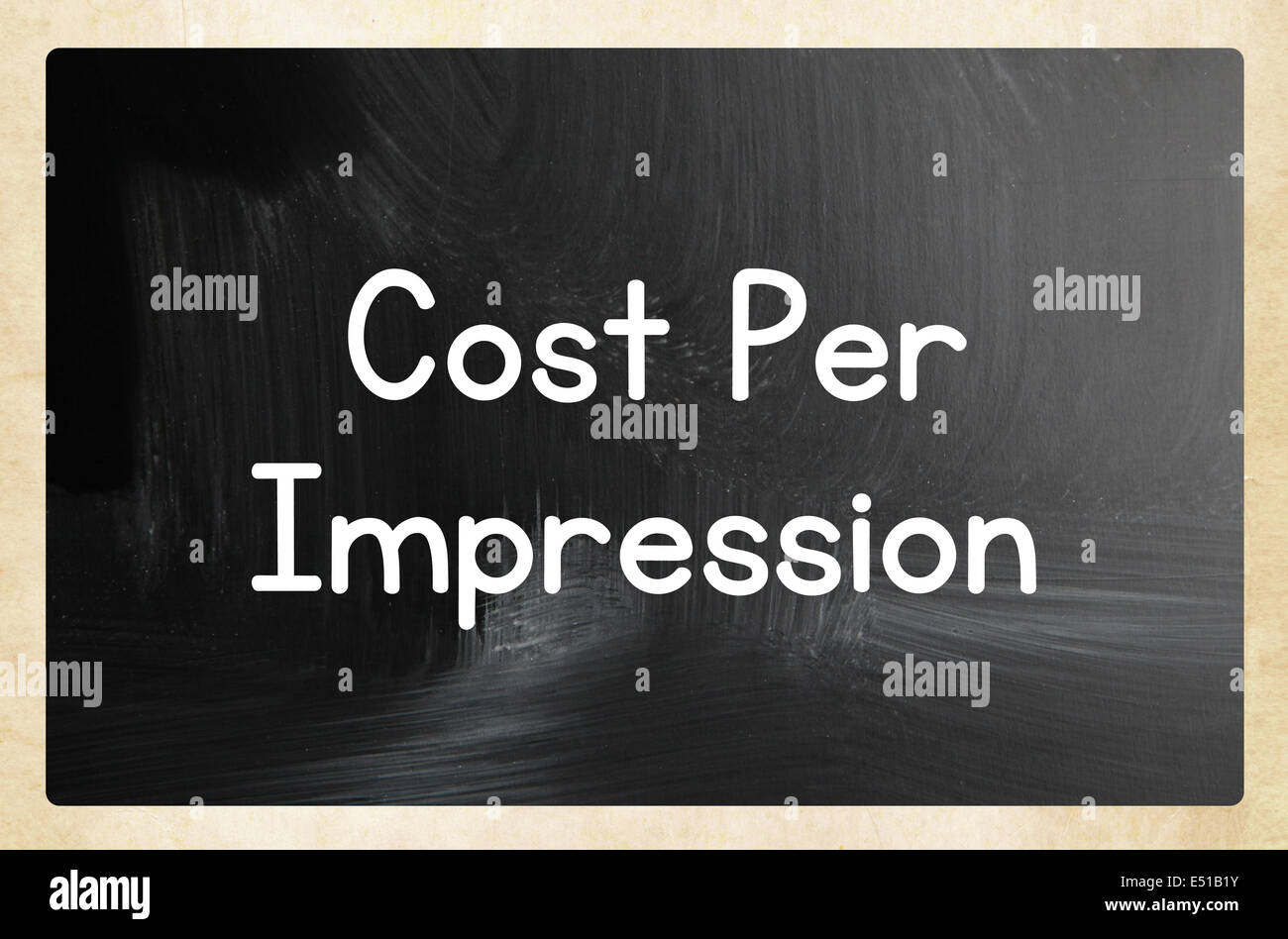 cost per impression Stock Photo - Alamy