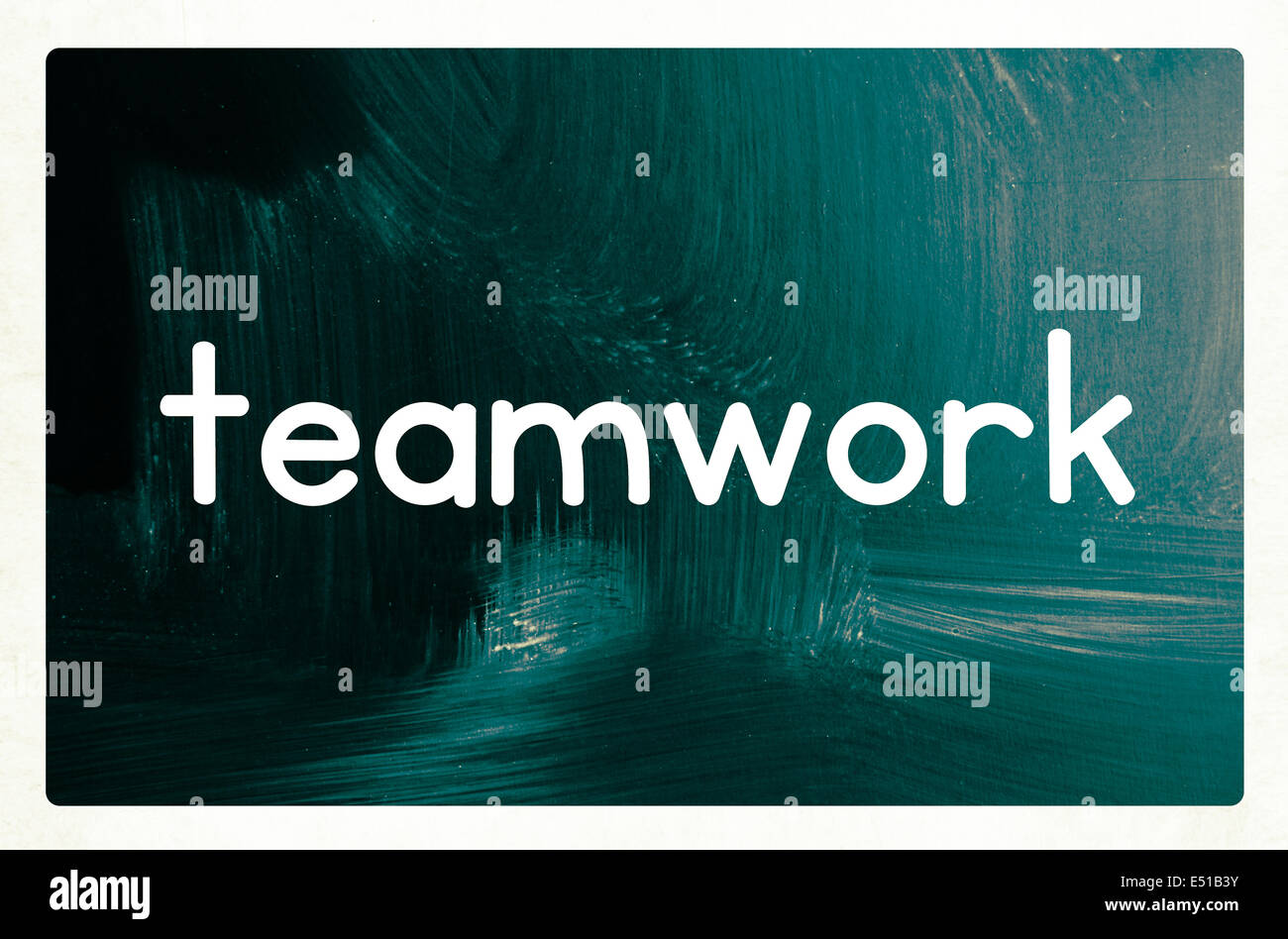 Teamwork chalk drawing Cut Out Stock Images & Pictures - Alamy