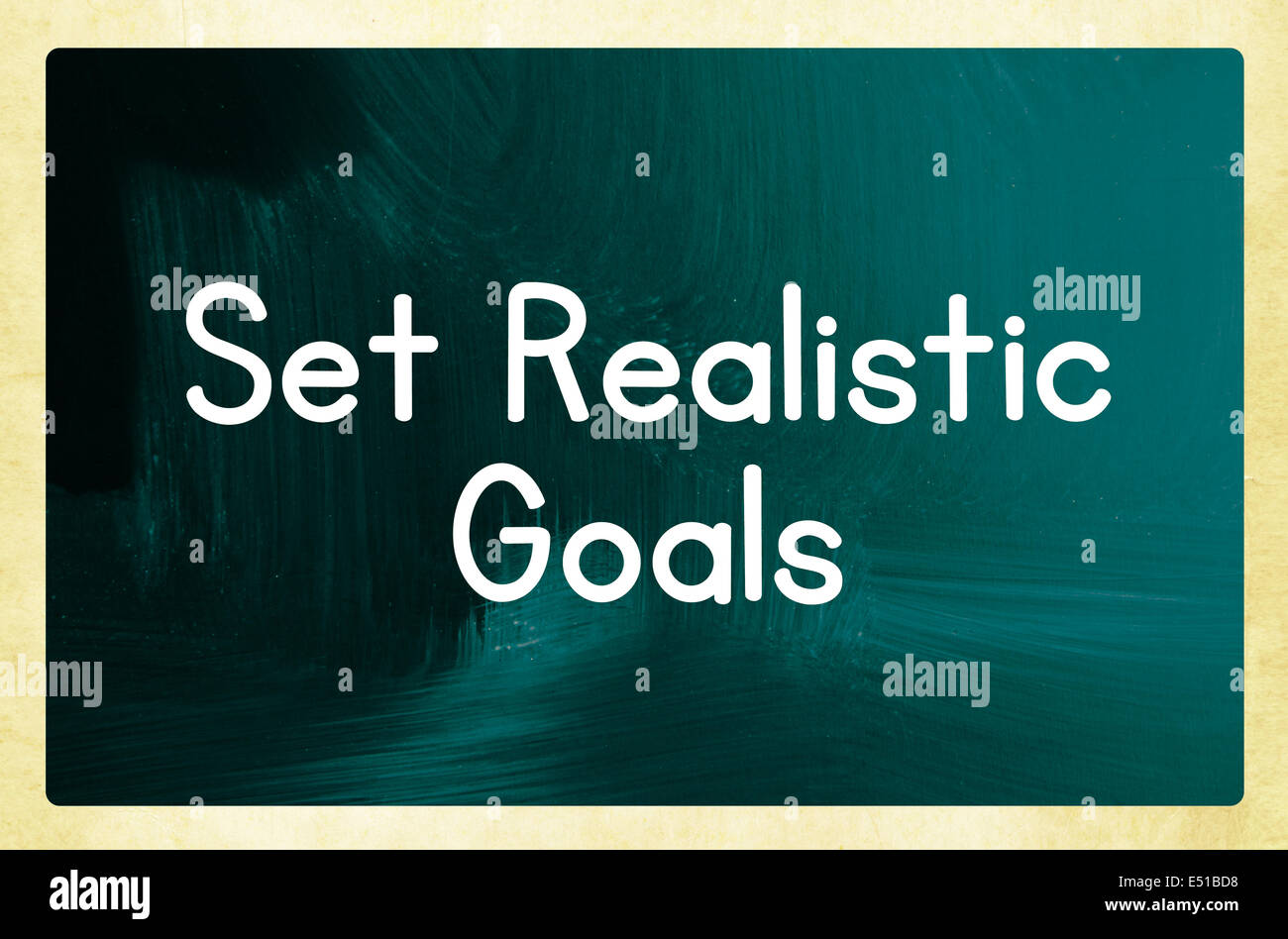 set realistic goals Stock Photo - Alamy