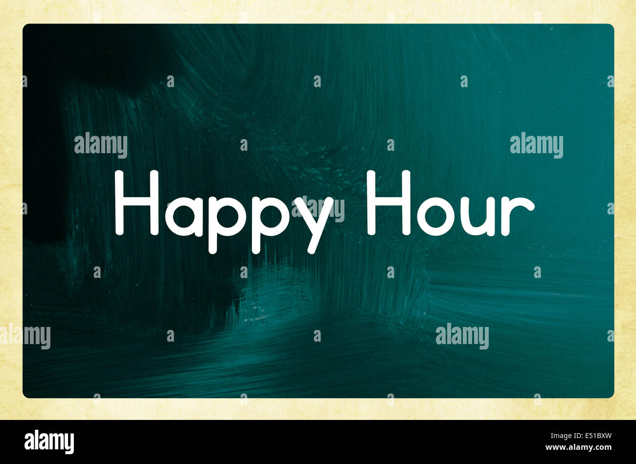 happy hour concept Stock Photo - Alamy