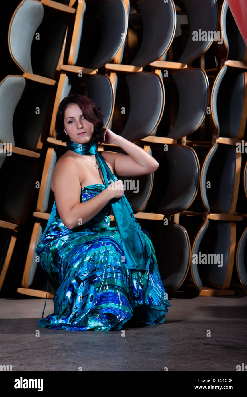 The young actress on stage Stock Photo - Alamy