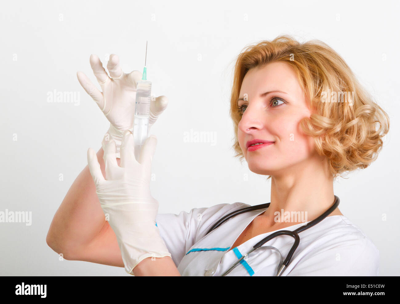 medical doctor with syringe Stock Photo - Alamy